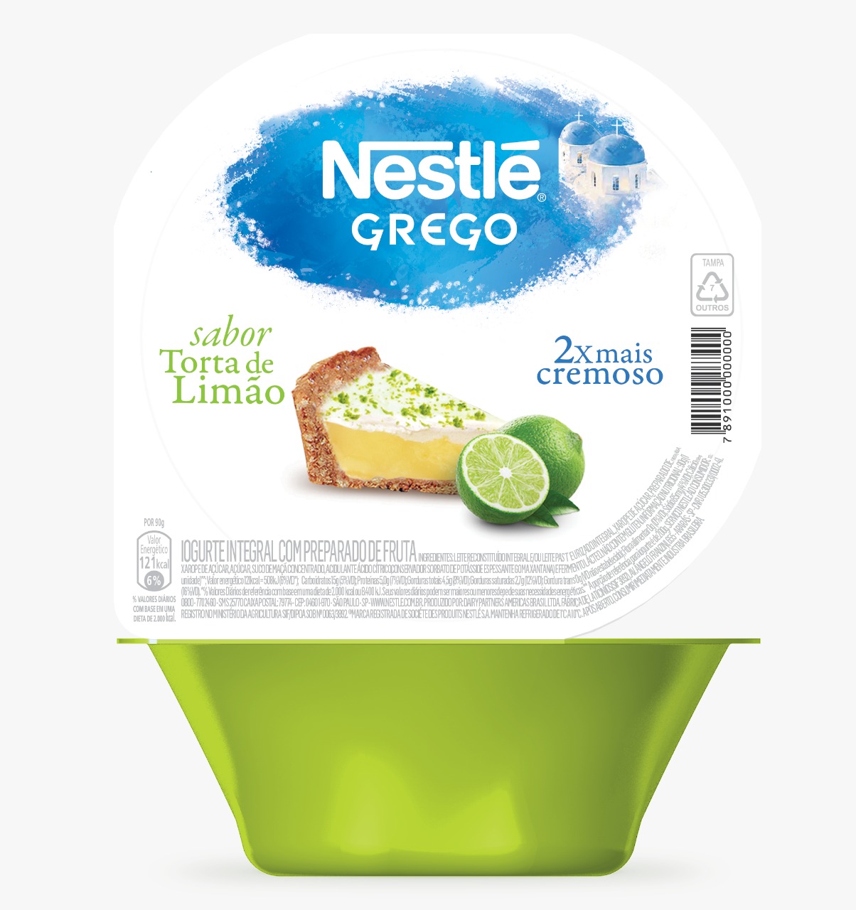 Iogurte Grego Torta de Limão Nestlé 90gr - Central Supermercados